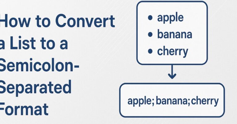 Free Comma Separator Online